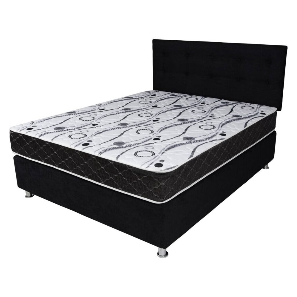 Cama Americana Alegro T3500 Black 2 Plazas Negra - Te Amuebla Store